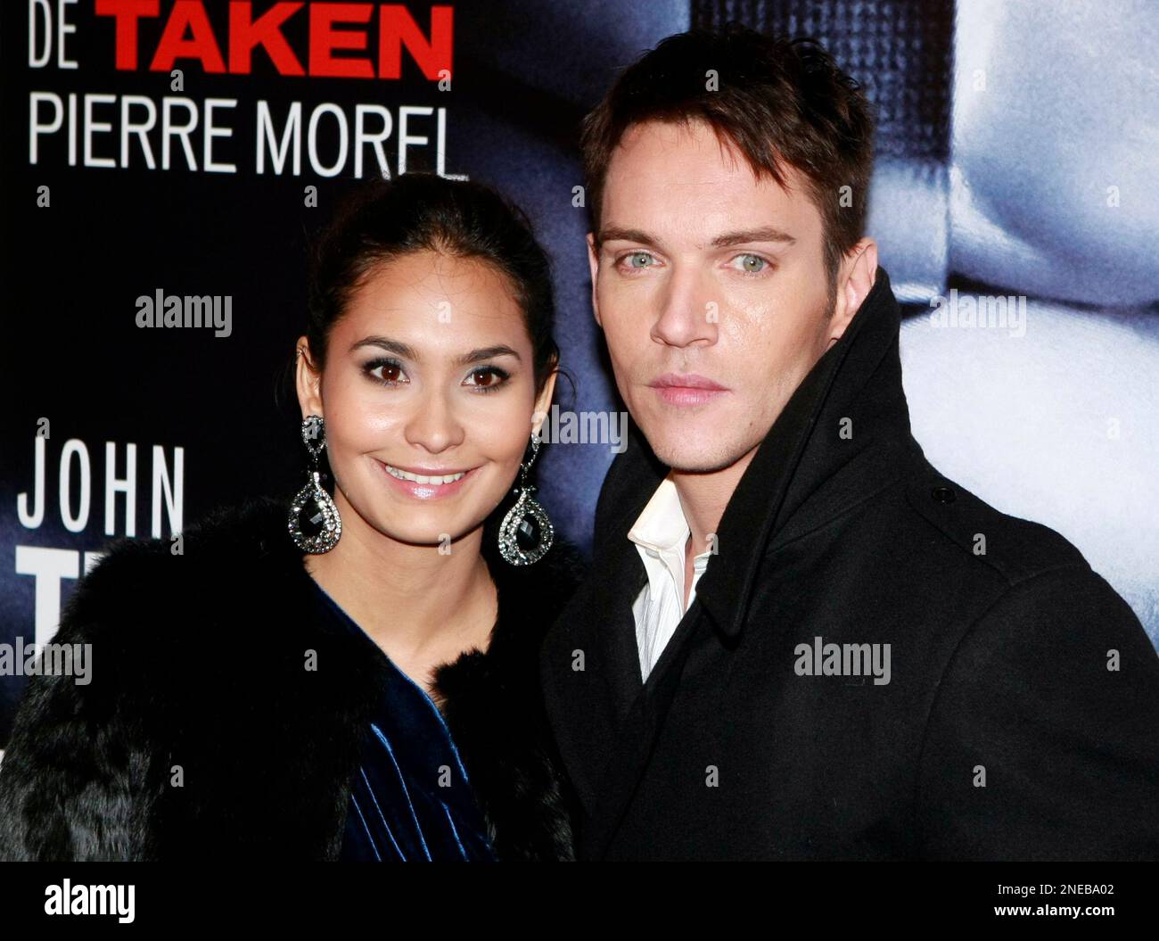 Actor Jonathan Rhys Meyers and girlfriend Reena Hammer arrive for the screening of 'From Paris ...