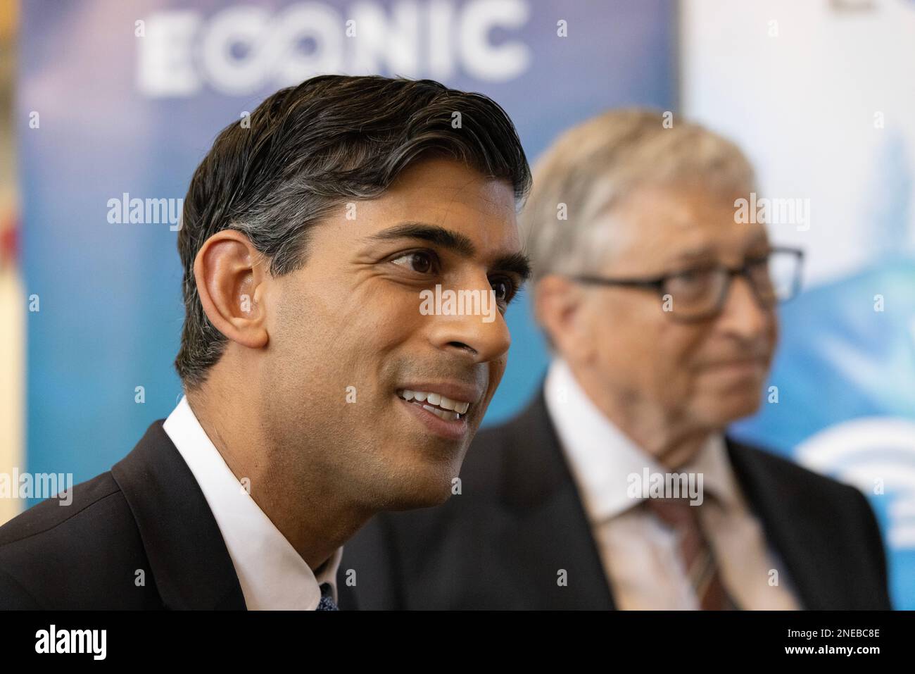 UK Prime Minister Rishi Sunak at Imperial College London with Bill ...