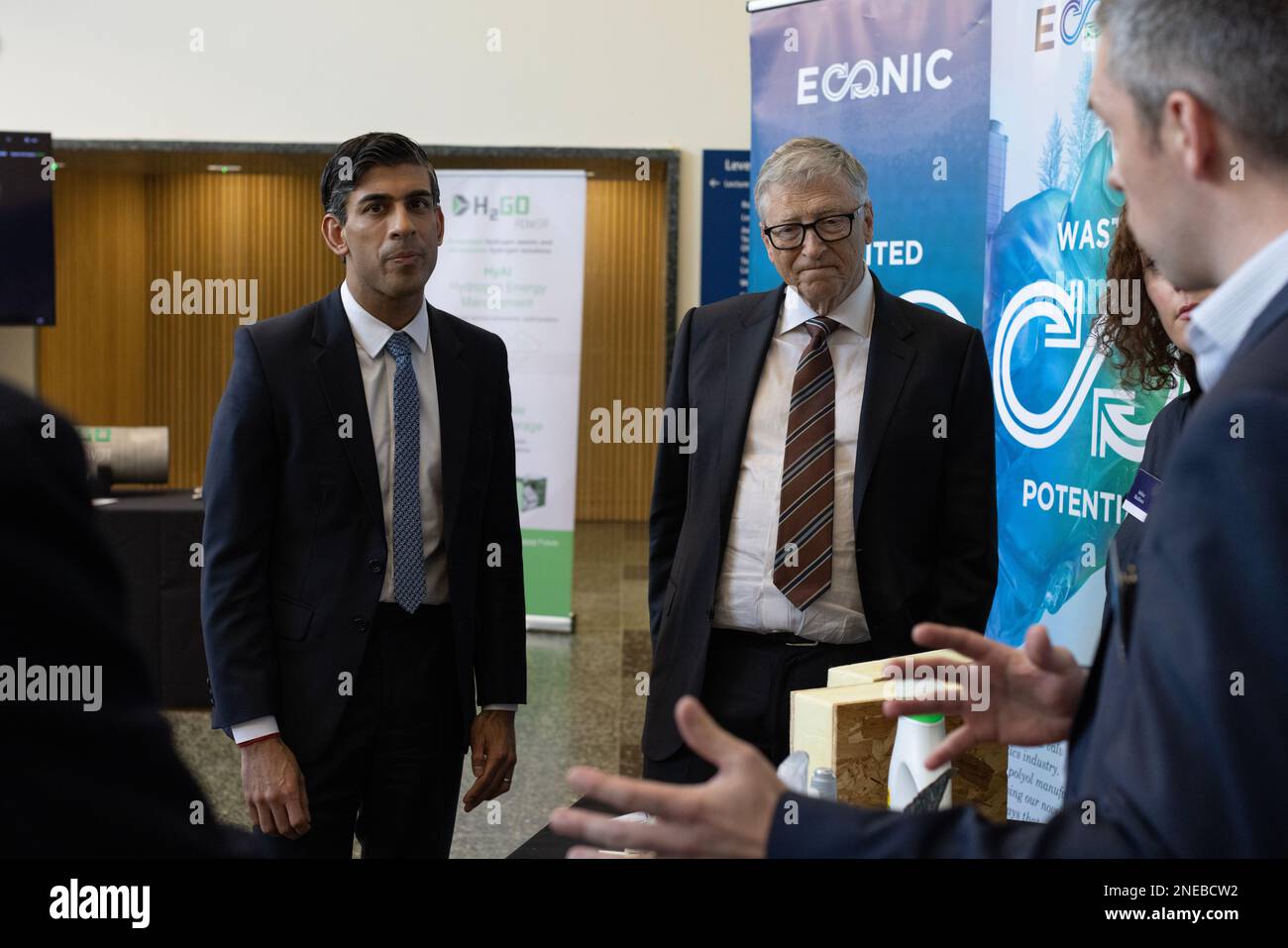 UK Prime Minister Rishi Sunak at Imperial College London with Bill ...