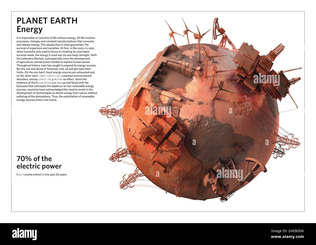 Symbolic picture of Planet Earth in relation to the enormous amount of ...