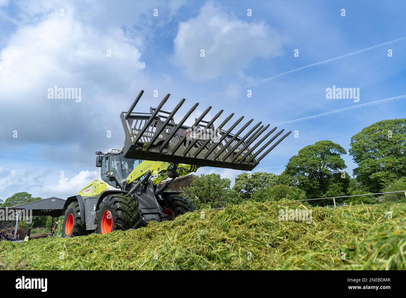 Farmer using silage machinery hi-res stock photography and images - Alamy