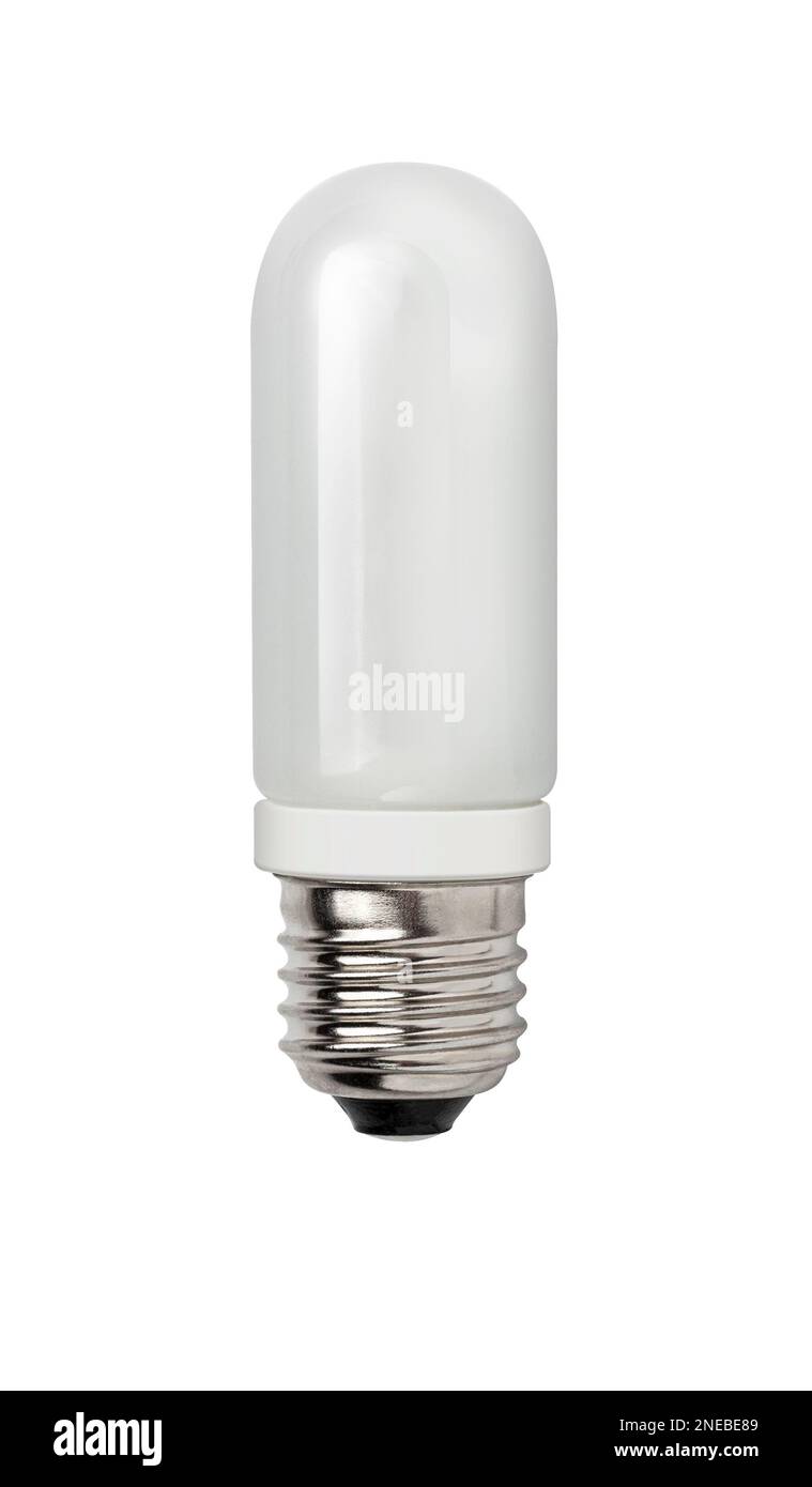 Halogen light bulb e27 isolated on a white background. With clipping ...