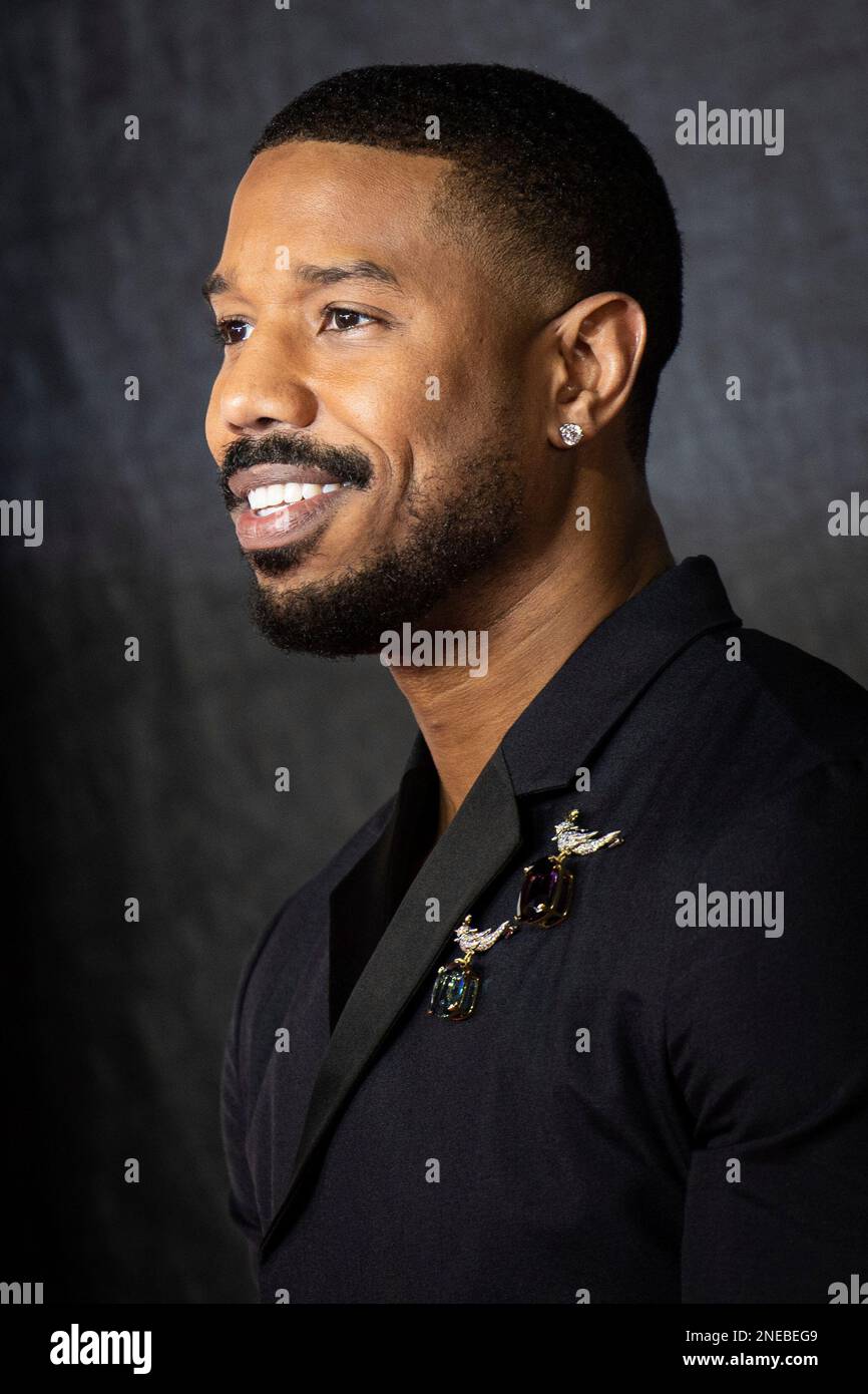 Michael B. Jordan poses for photographers upon arrival for the premiere ...