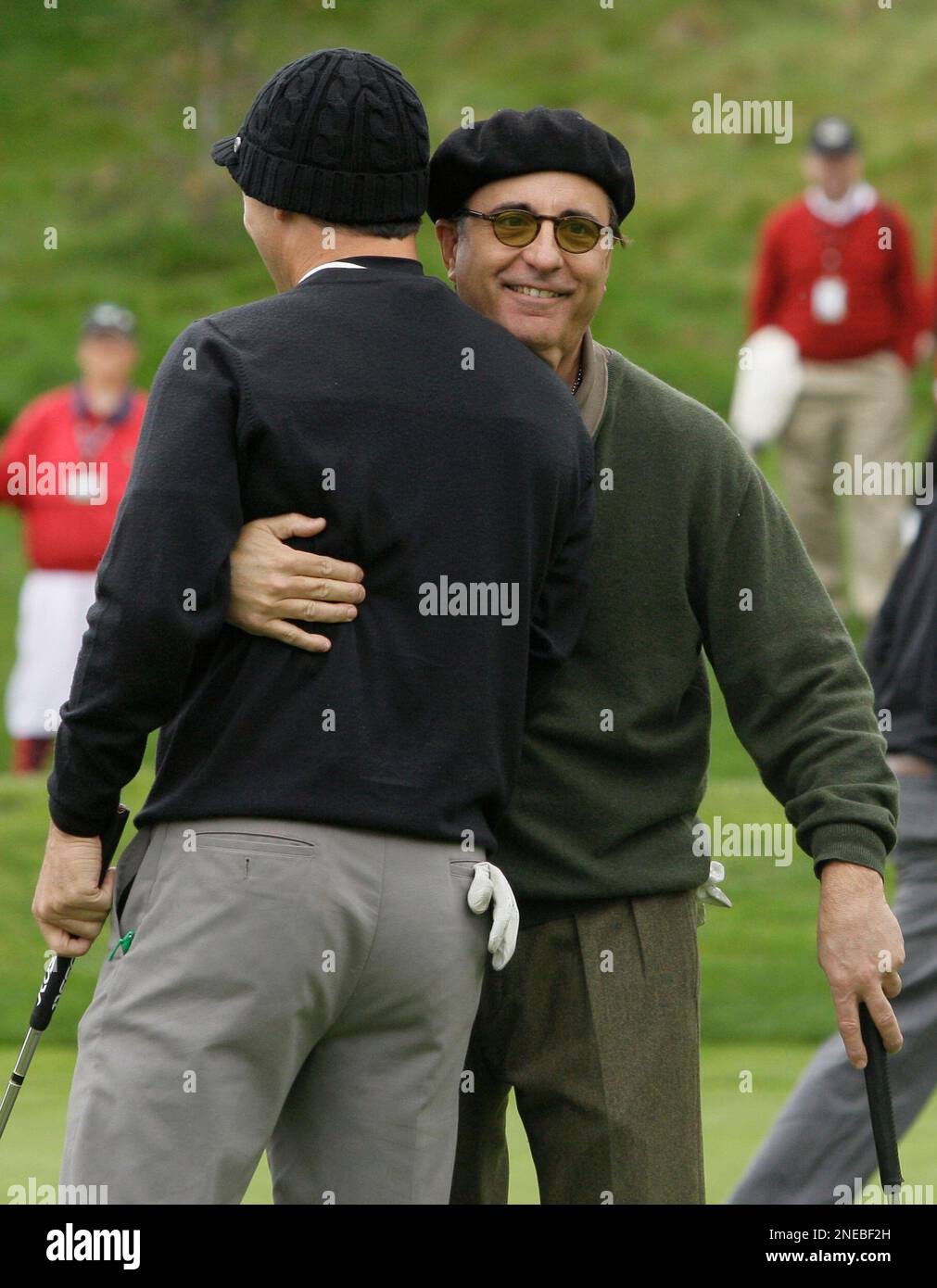 Actors Jeffrey Donovan, left, and Andy Garcia at Pebble Beach Golf ...