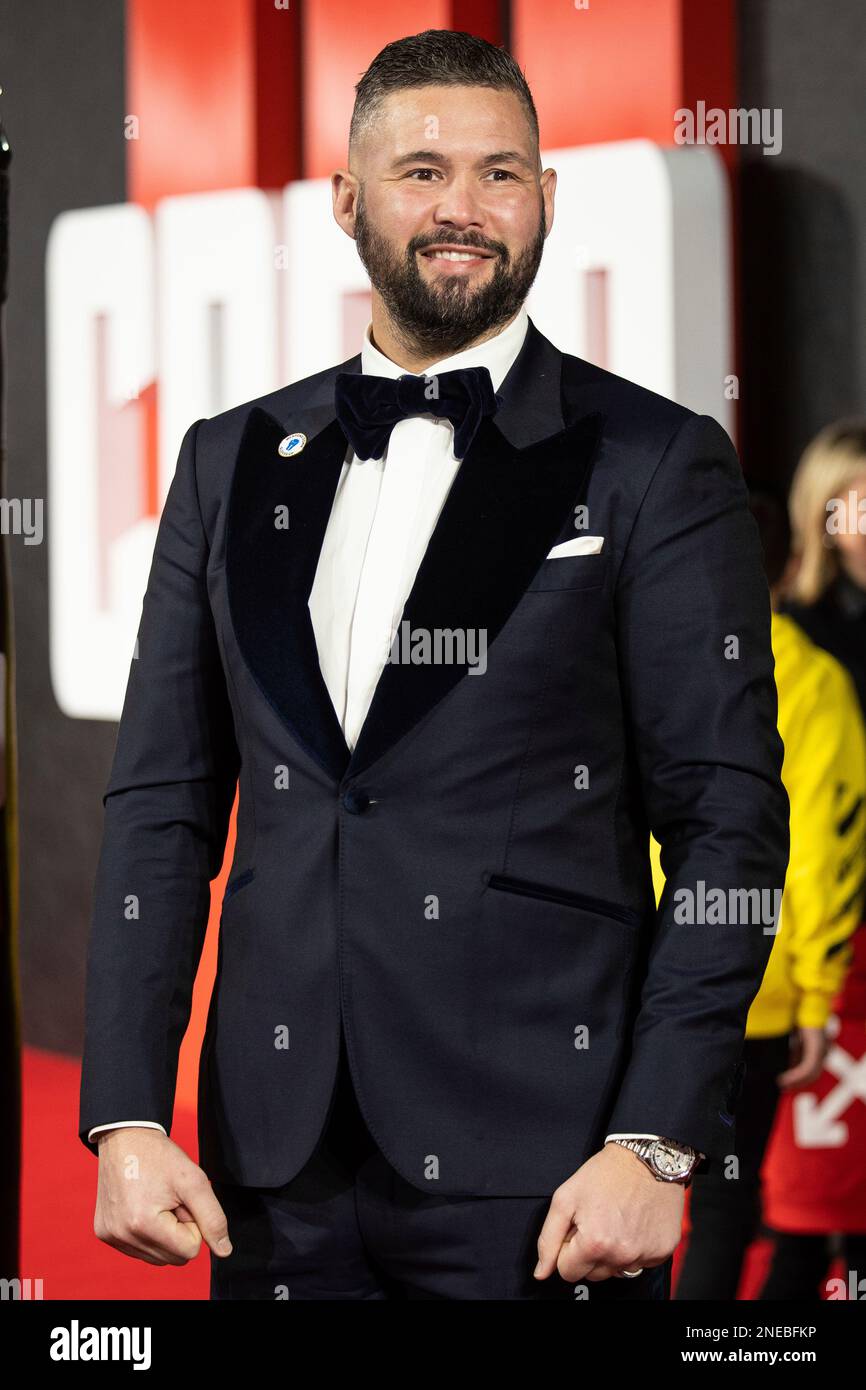 Tony Bellew poses for photographers upon arrival for the premiere of ...
