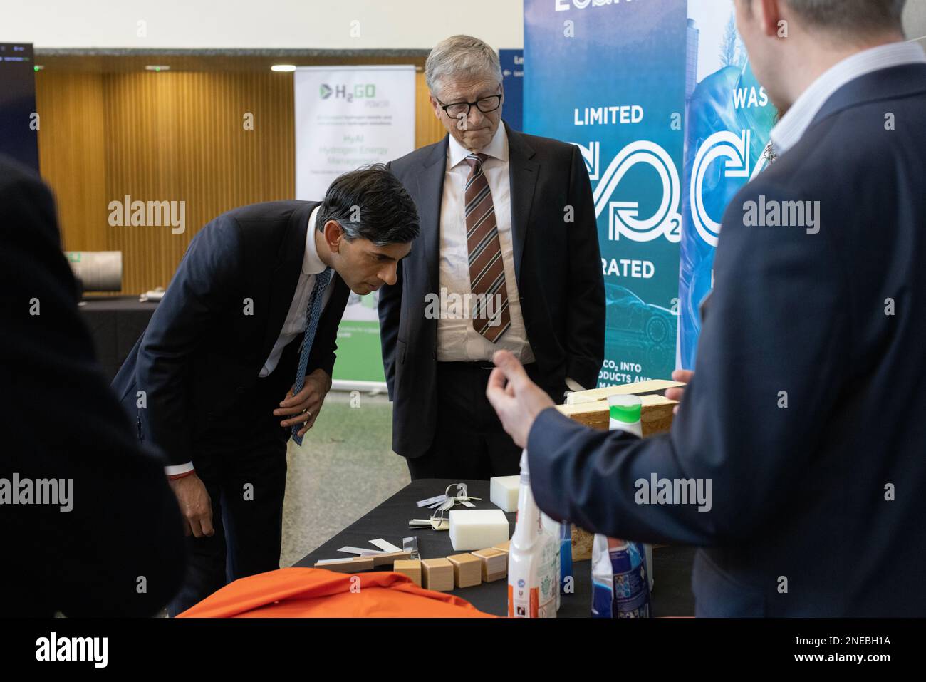 UK Prime Minister Rishi Sunak at Imperial College London with Bill ...