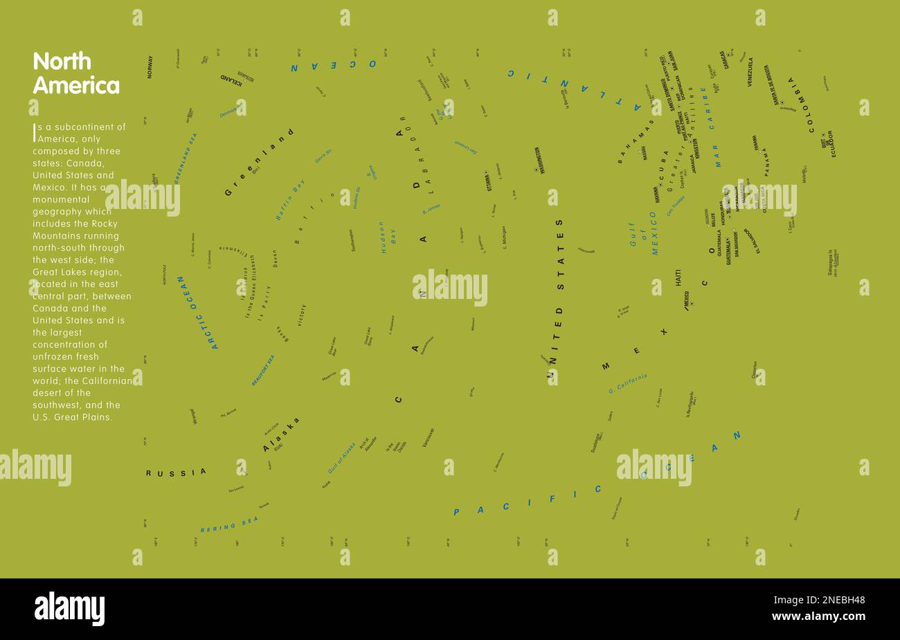 Infographic-map of North America. [QuarkXPress (.qxp); Adobe InDesign ...