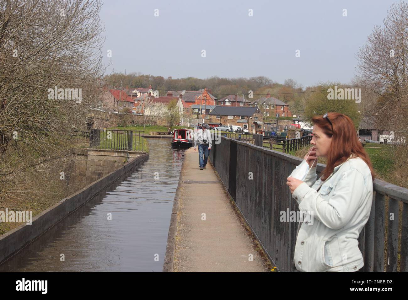 Pontcysyllte Aqueduct Llangollen Wales uk Stock Photo - Alamy