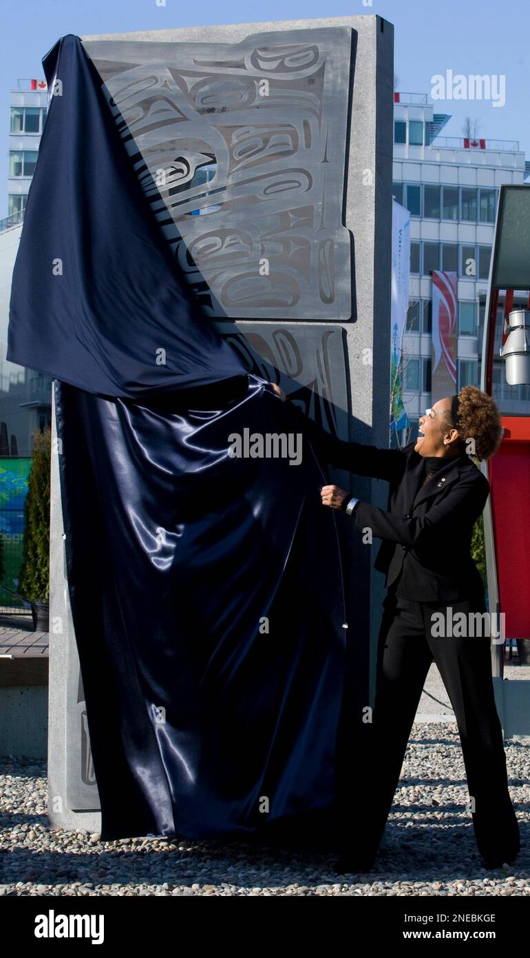 Canada's Governor General Michaelle Jean unveils the Olympic "Truce ...