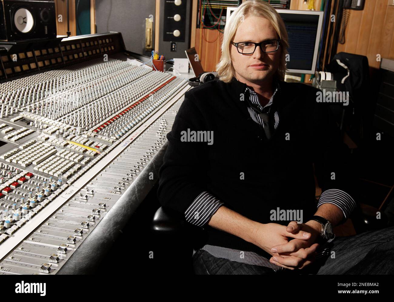 Adam Anders, music producer for the television show "Glee", poses for a ...