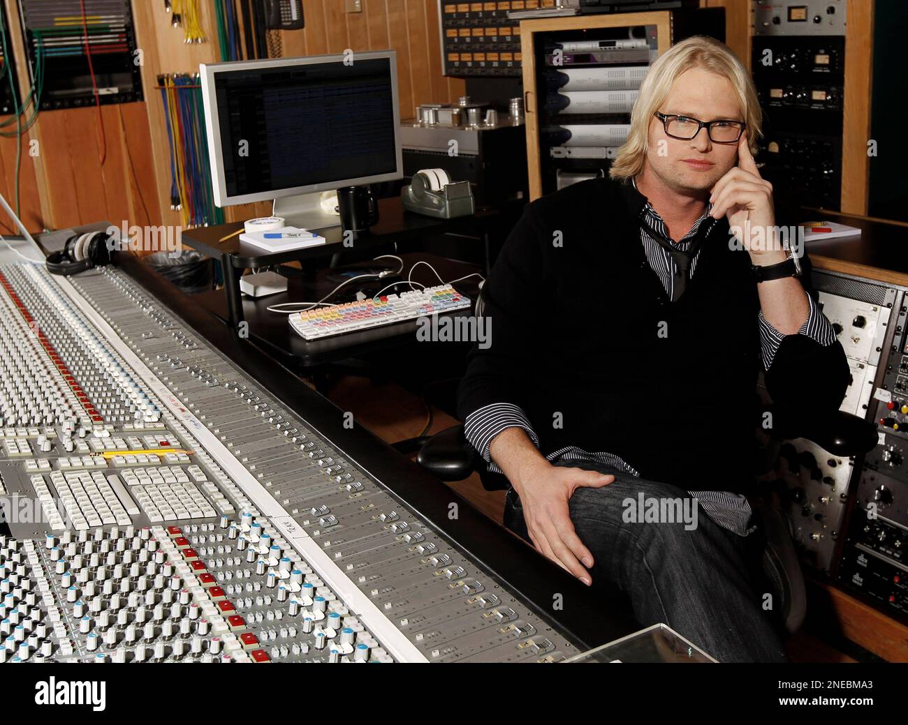 Adam Anders, music producer for the television show "Glee", poses for a ...