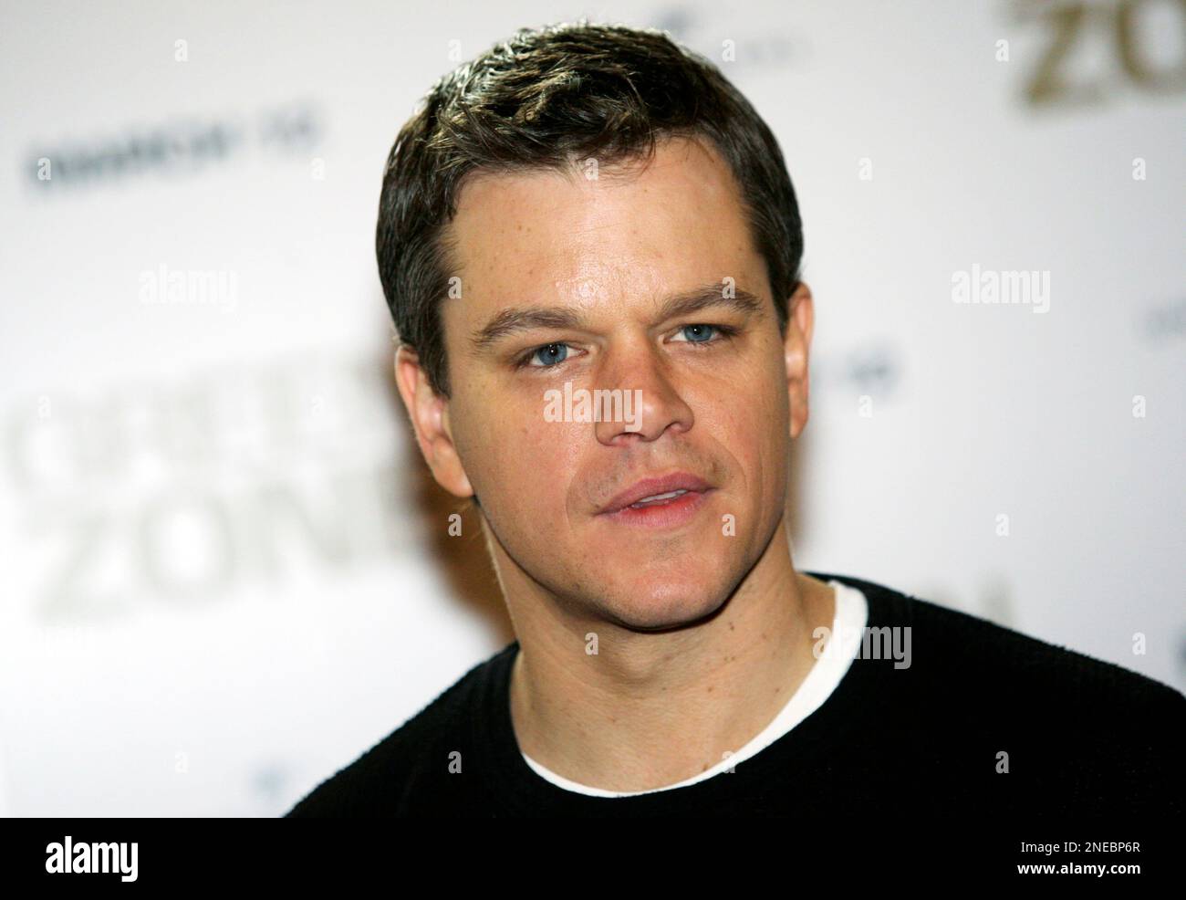 U.S. actor Matt Damon poses for the photographers to promote his ...