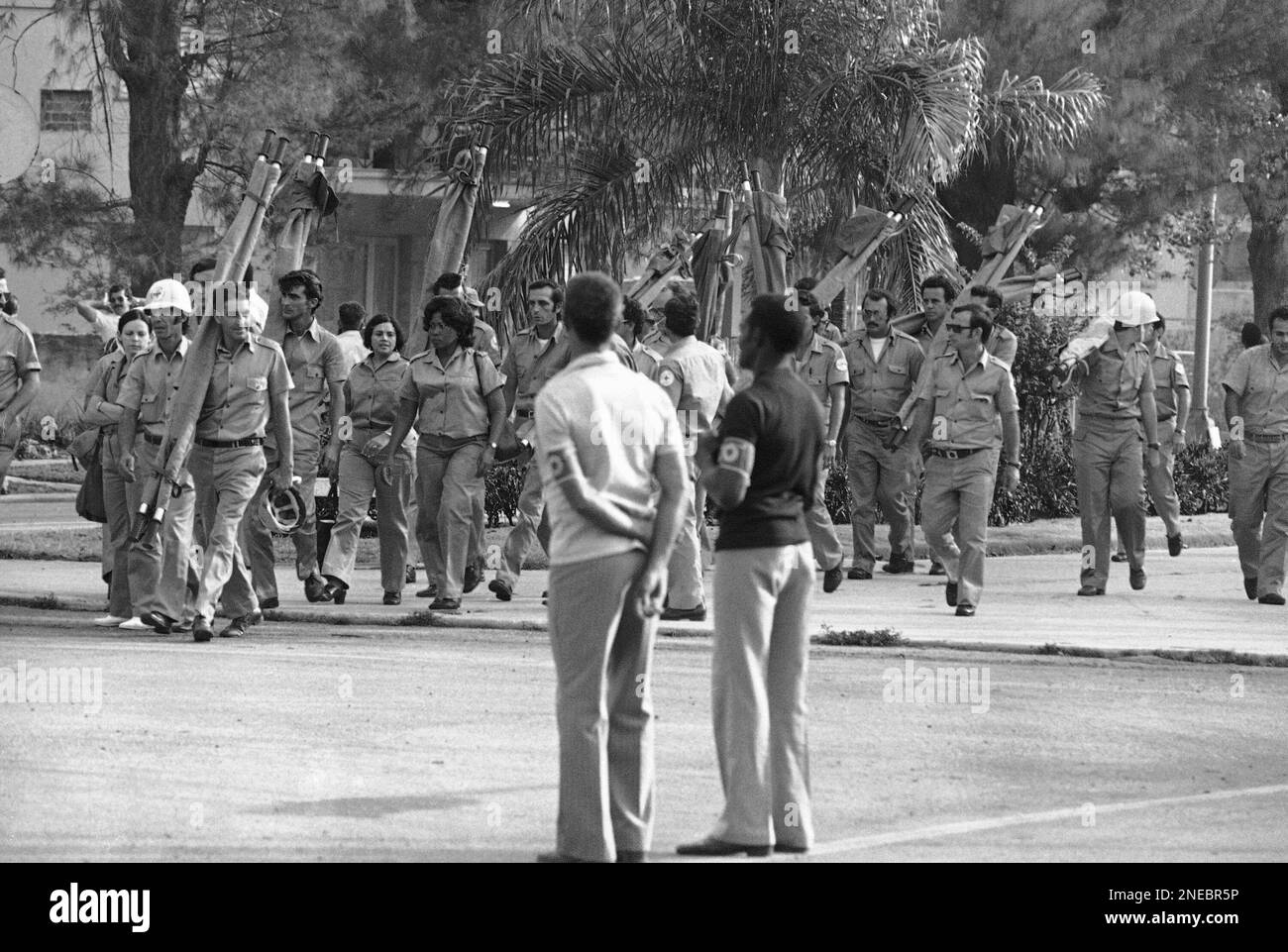 Cuban refugees stormed Peruvian Embassy, Havana in April 16, 1980 ...