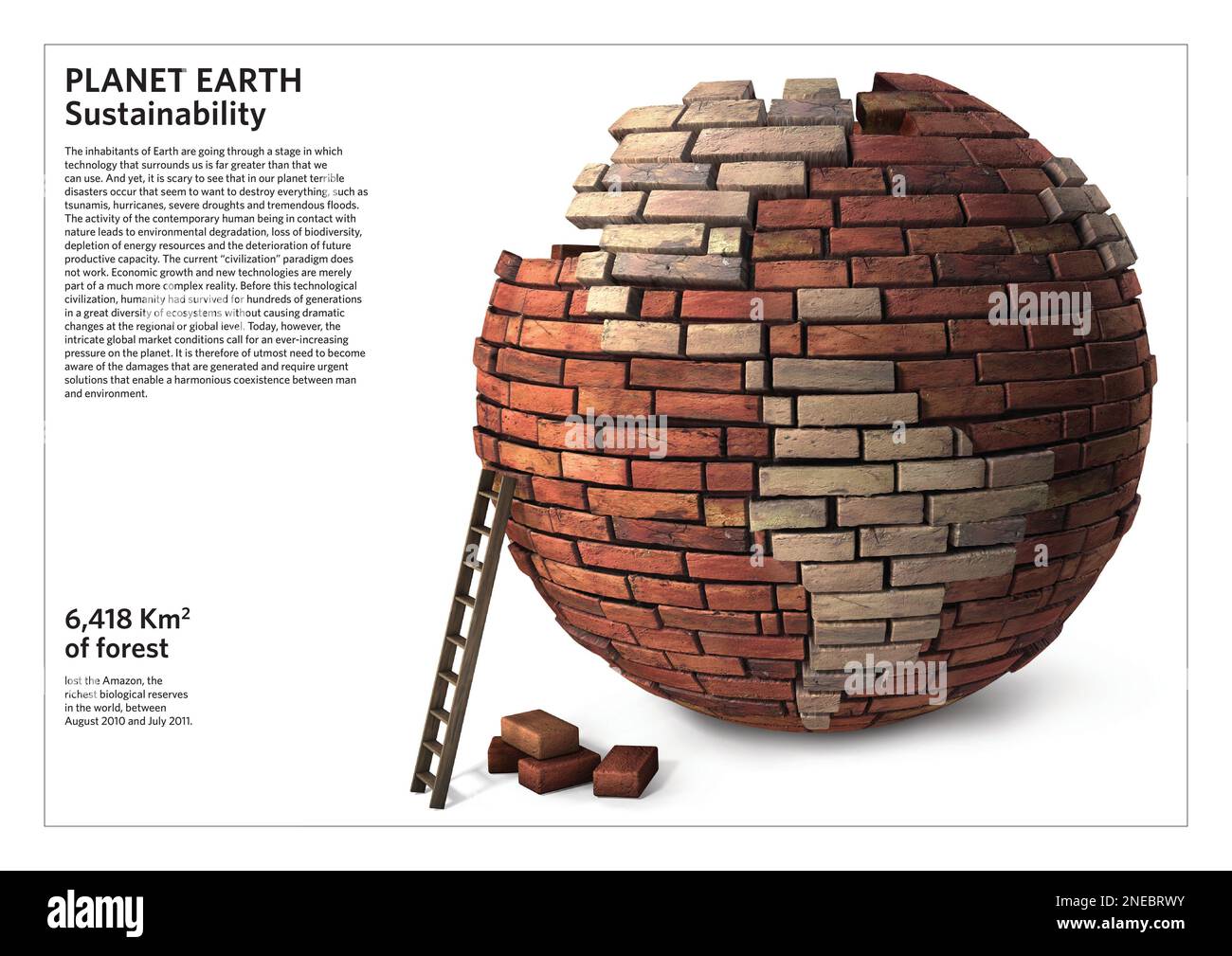 Symbolic picture of Planet Earth and its sustainability, because the ...