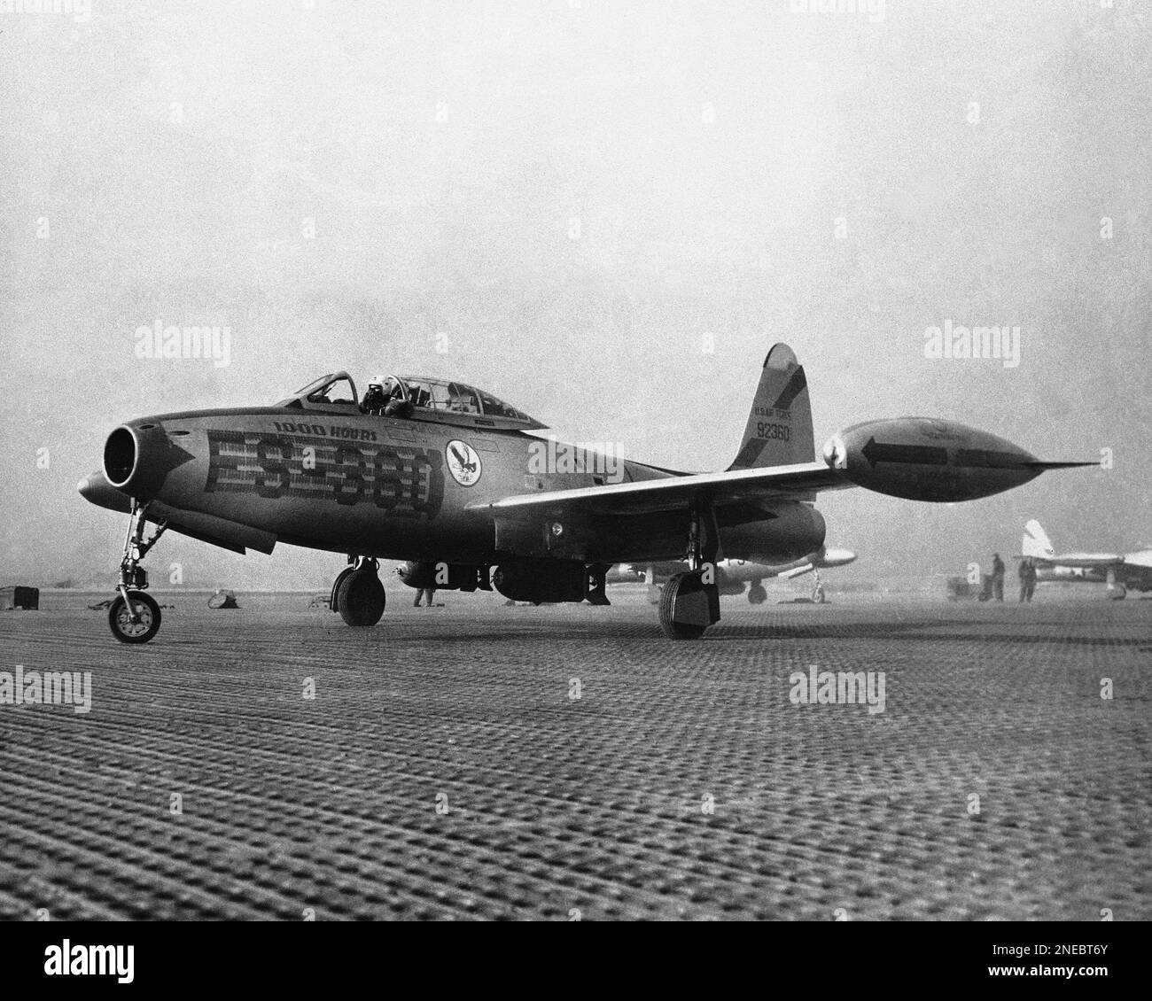 Miss Jacque II, the first U.S. Air Force F-84 Thunderjet to fly 1,000 ...