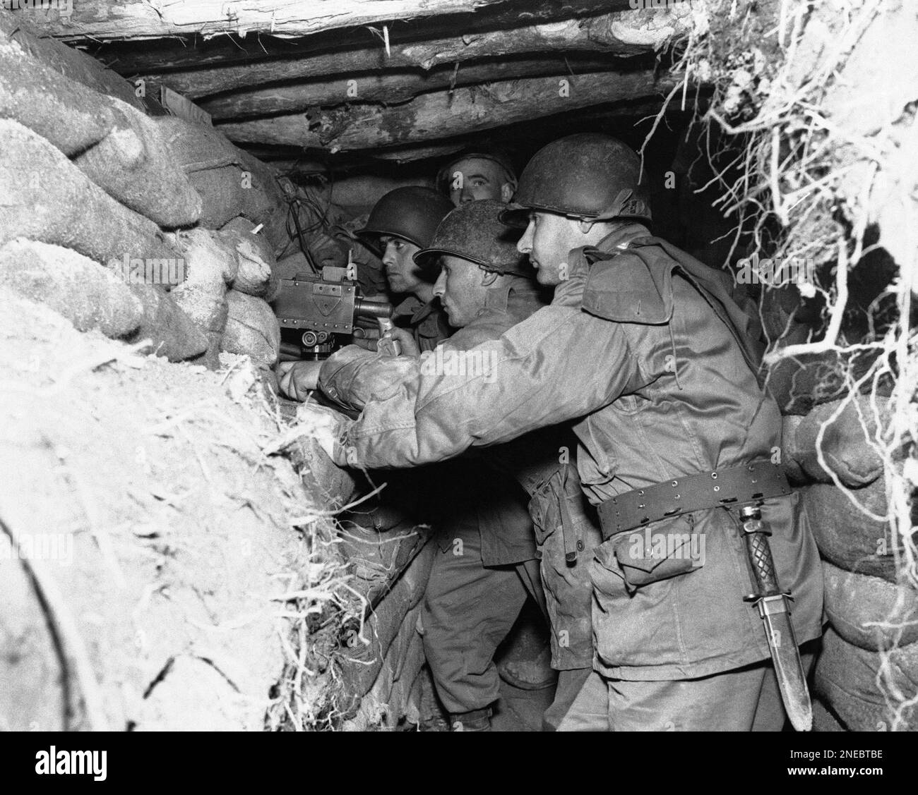 Men of the Turkish brigade keep a sharp lookout for signs of the ...