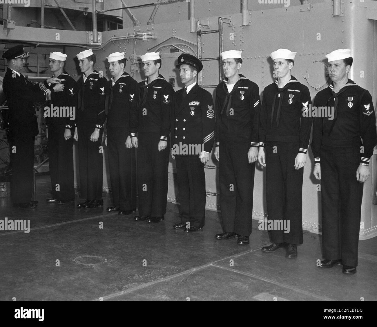 Real Admiral Victor Long, Commander of Destroyer Flotilla One ...