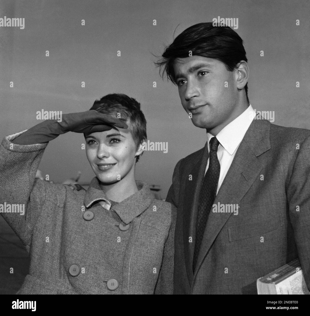 American actress Jean Seberg and husband Francois Moreuil arrive on ...
