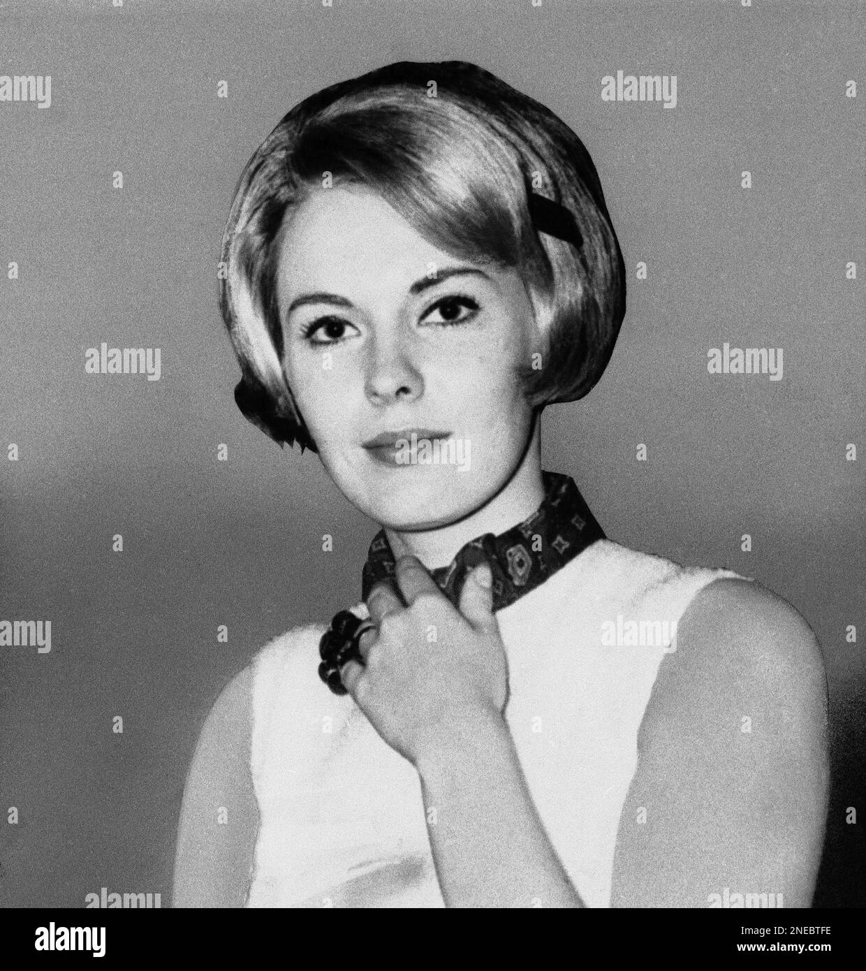 Portrait of American actress Jean Seberg taken on December 15, 1963 at ...