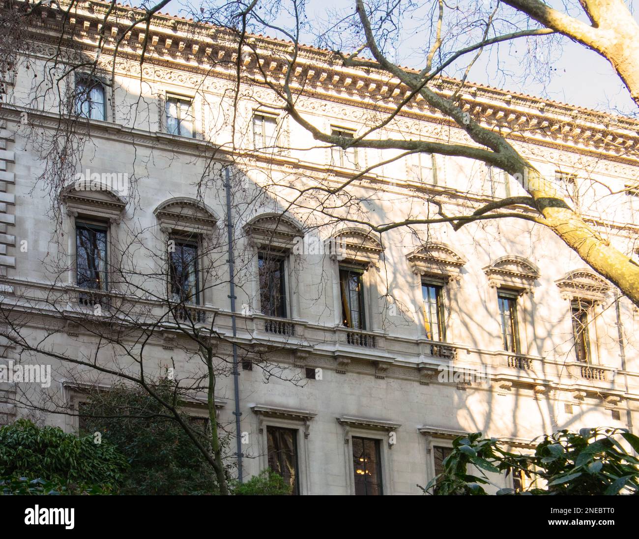 The rear elevation and back garden of the Reform Club, 104 Pall Mall ...