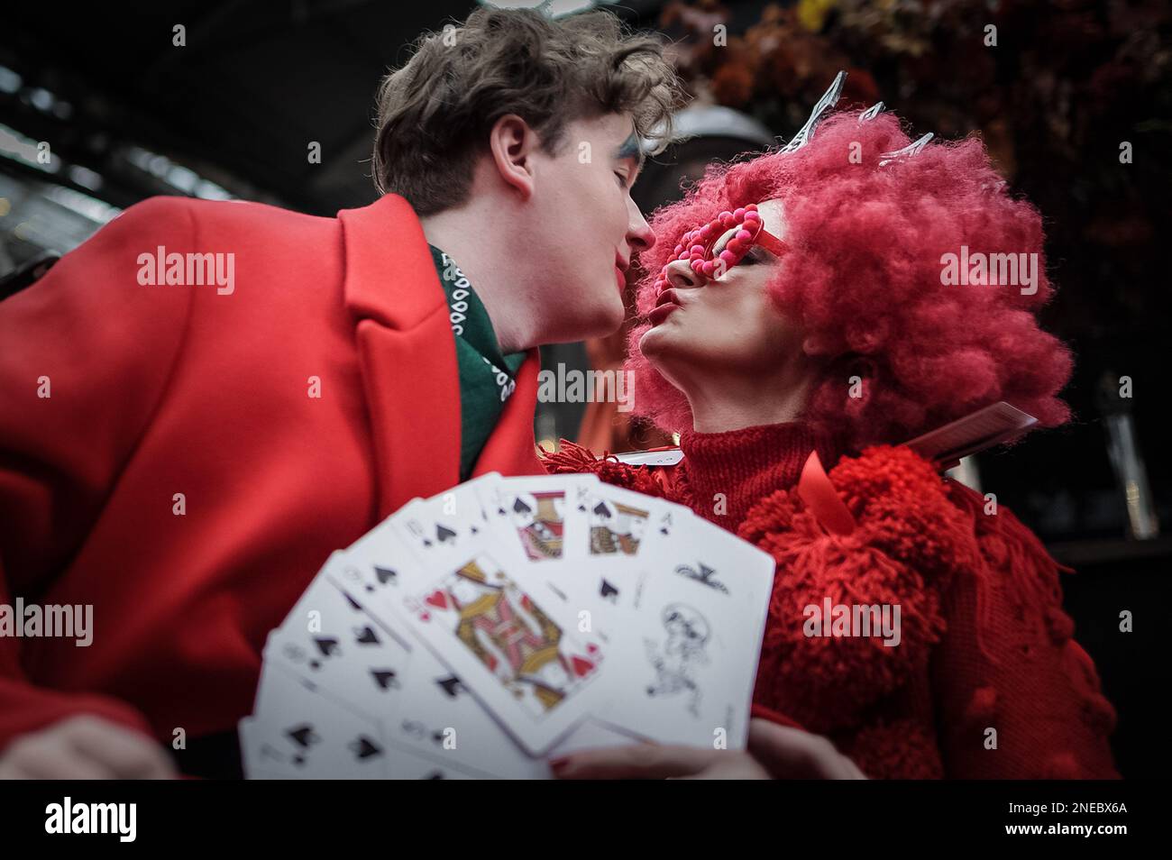 London Colour Walk at Old Spitalfields Market, London, UK Stock Photo ...