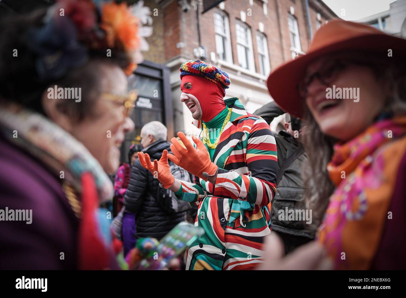 London Colour Walk at Old Spitalfields Market, London, UK Stock Photo ...