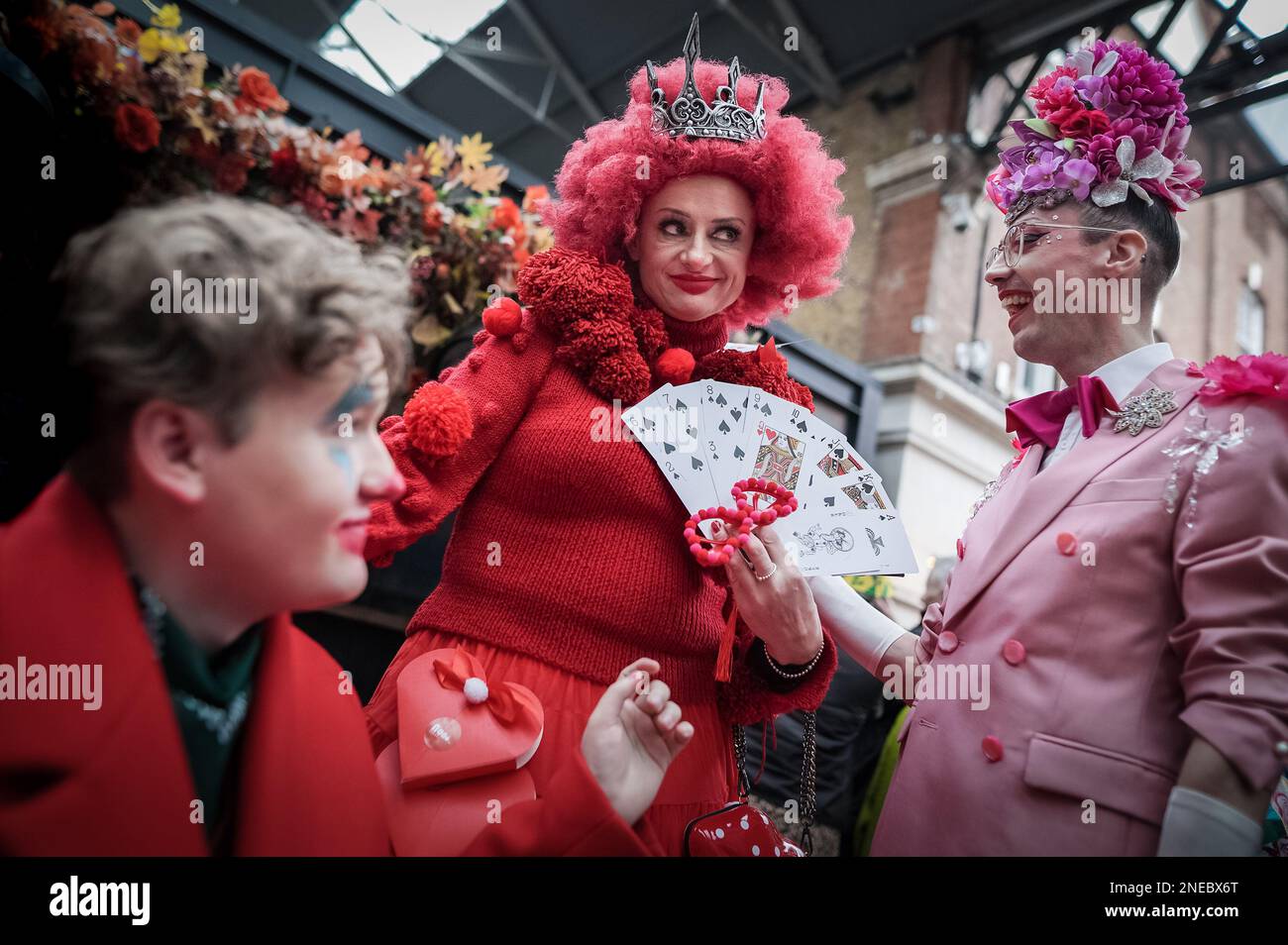 London Colour Walk at Old Spitalfields Market, London, UK Stock Photo ...