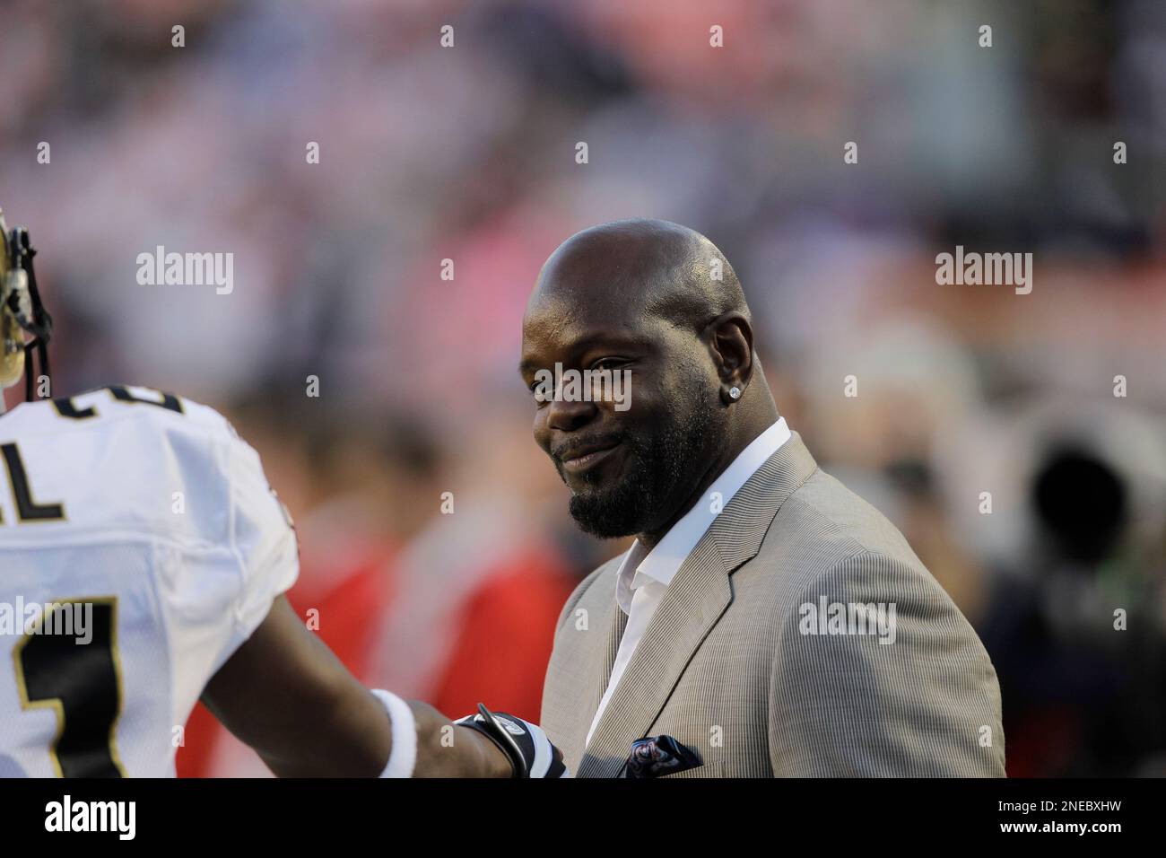 Former NFL running back Emmitt Smith is seen before the NFL Super Bowl ...