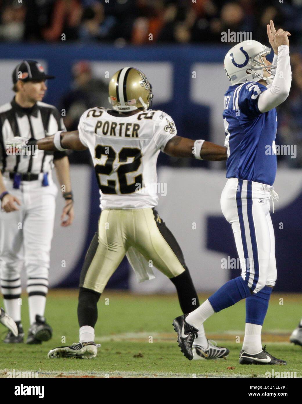 New Orleans Saints cornerback Tracy Porter (22) celebrates as ...