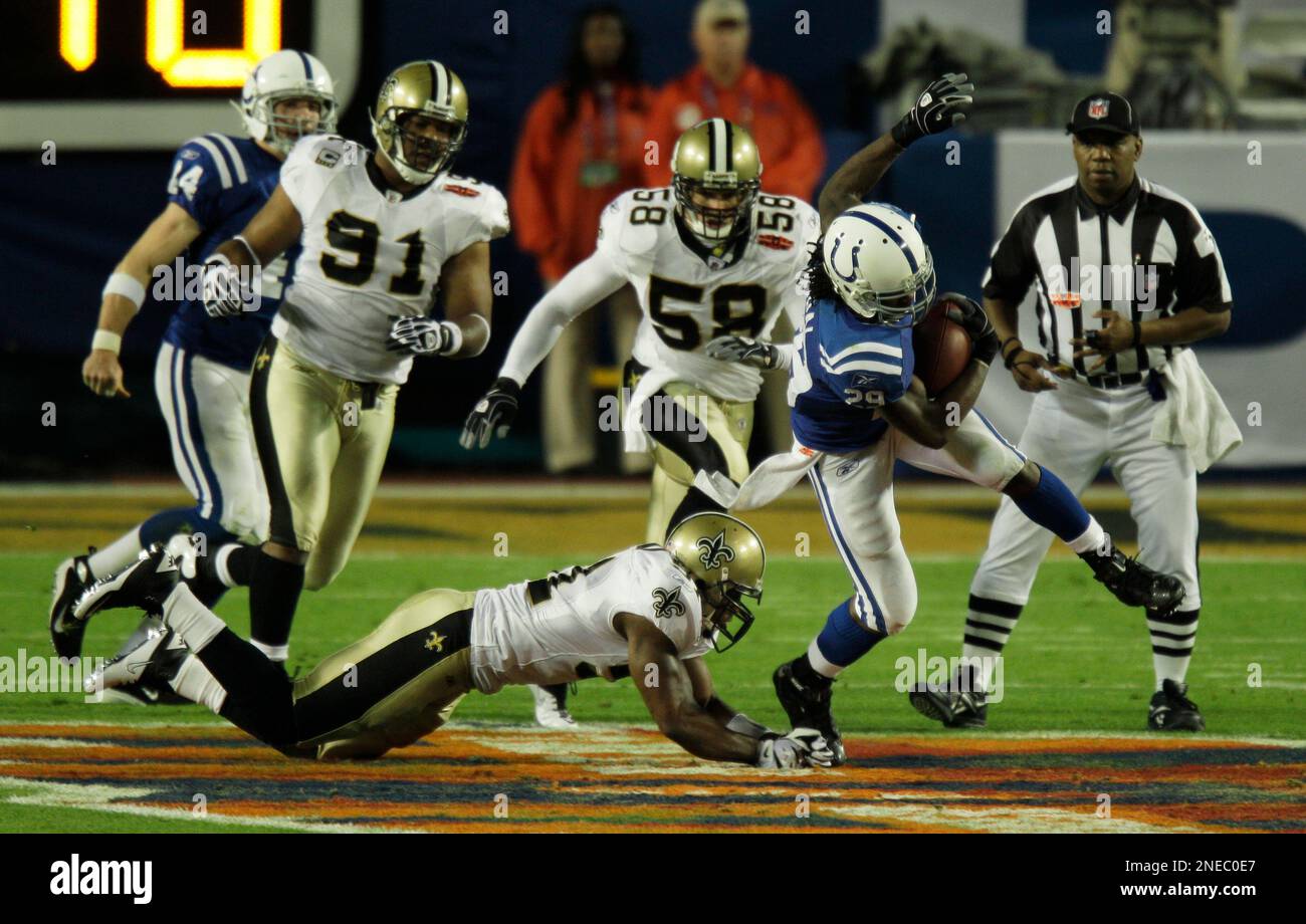 Indianapolis Colts running back Joseph Addai (29) runs during the first ...