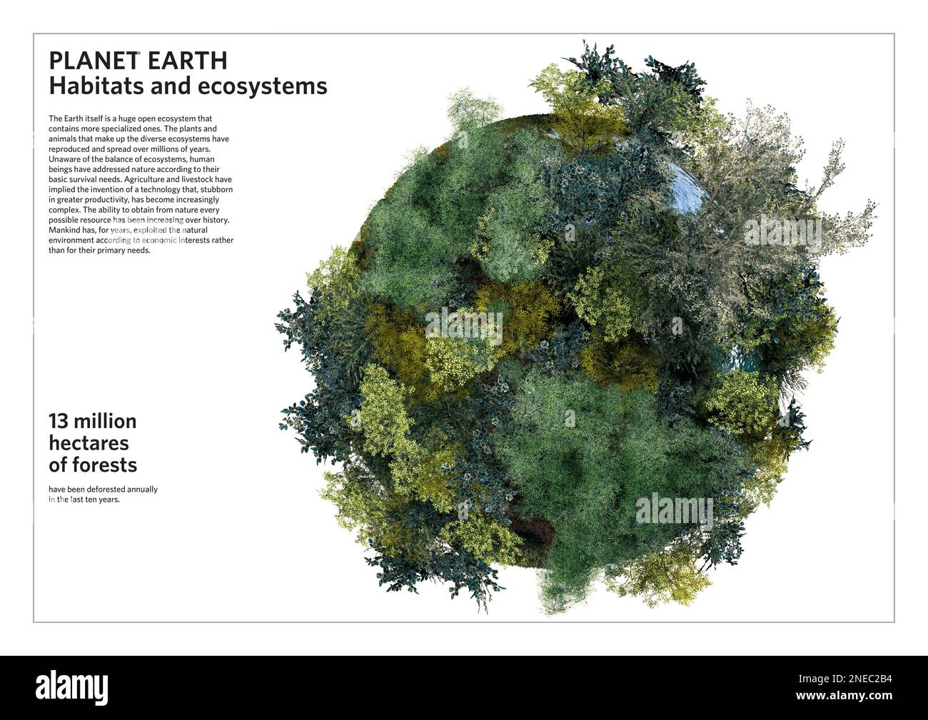 Symbolic picture of Planet Earth that praises and aims to preserve ...