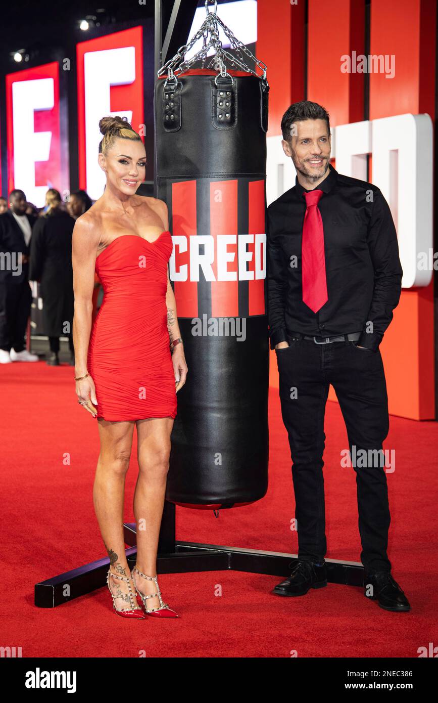 Michelle Heaton poses for photographers upon arrival for the premiere ...