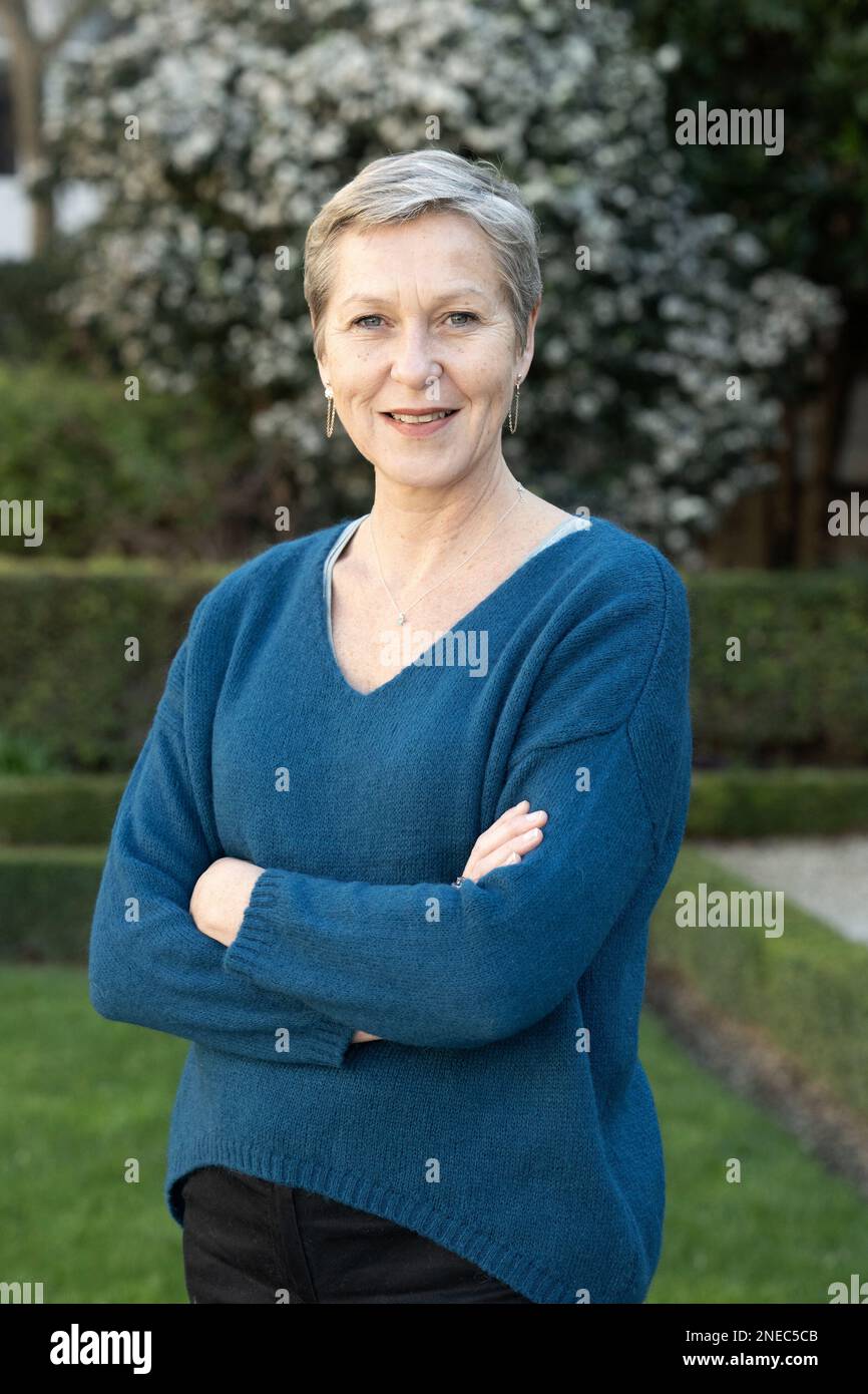 Deputy of the group Horizons et apparentes, Anne Le Henanff poses at ...
