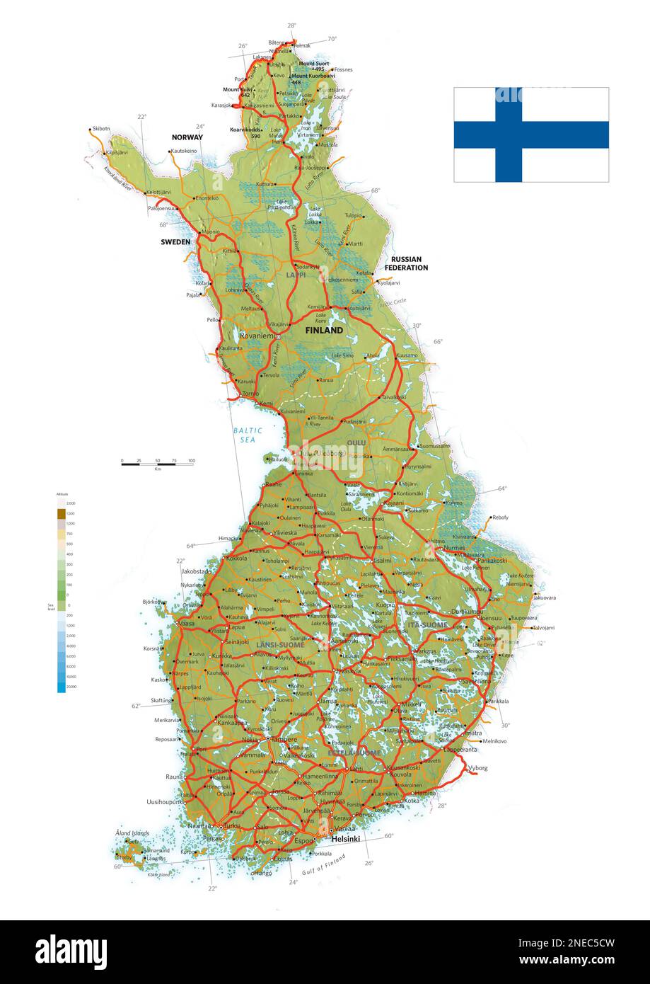 Political Map Of Finland