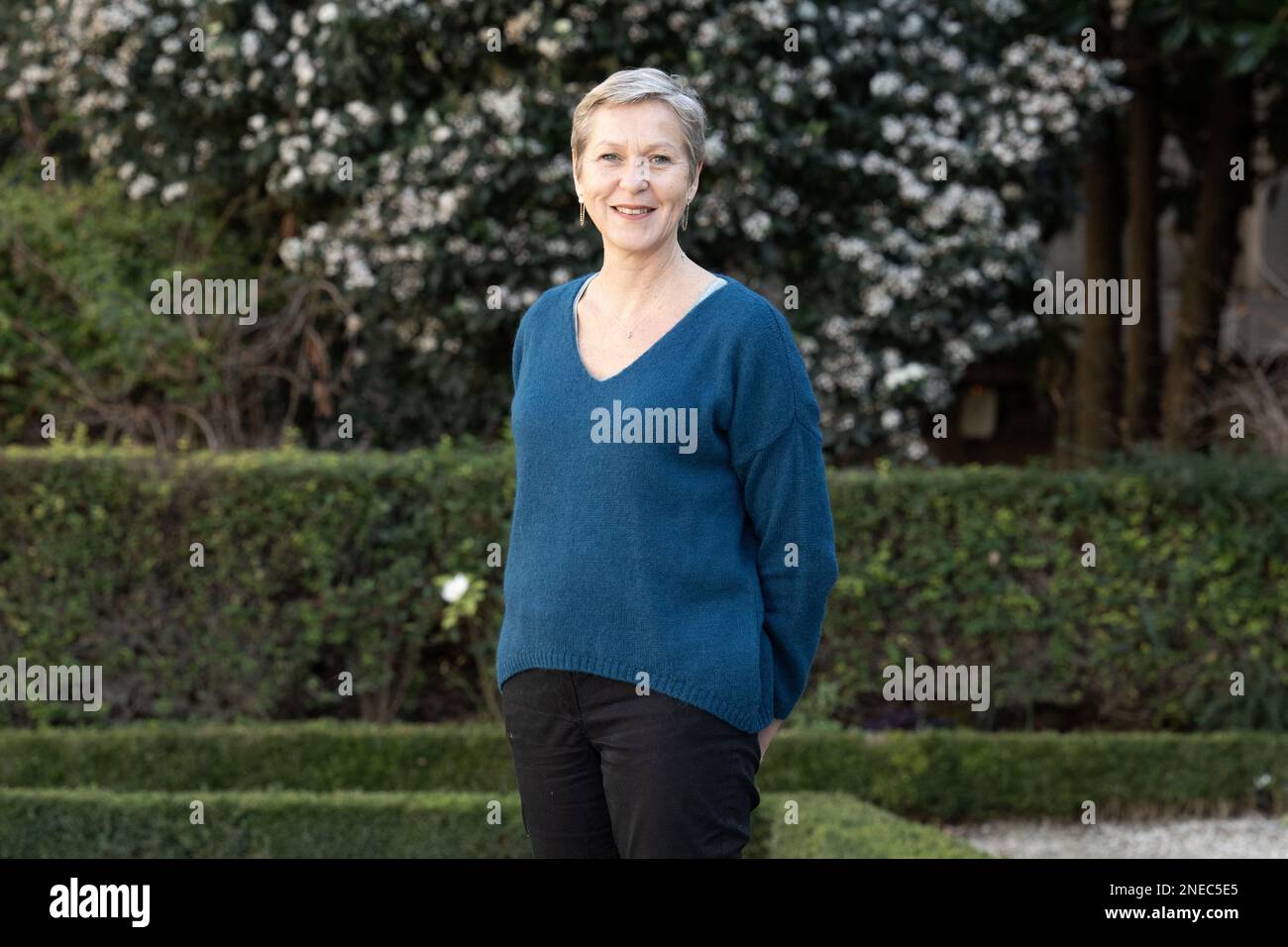 Deputy of the group Horizons et apparentes, Anne Le Henanff poses at ...