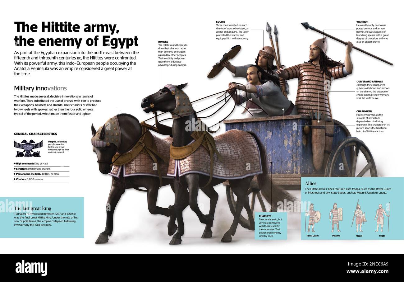 Infographic on the strong and brave Hittite army (fifteenth and ...