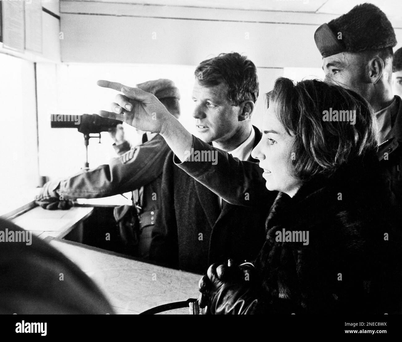 U.S. attorney general Robert F. Kennedy and his wife, Ethel, visit ...