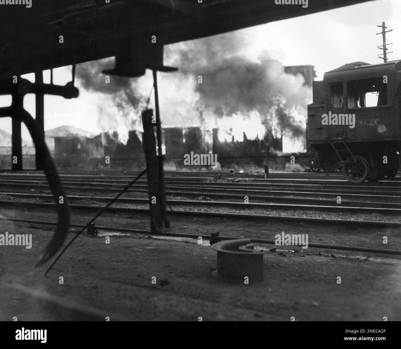 Freight cars and other railroad rolling stock go up in flames as ...
