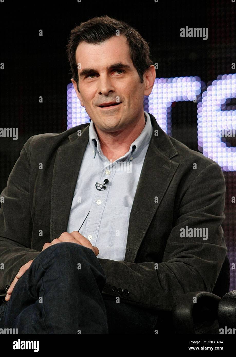 FILE - In this Aug. 8, 2009 file photo, actor Ty Burrell discusses his ...