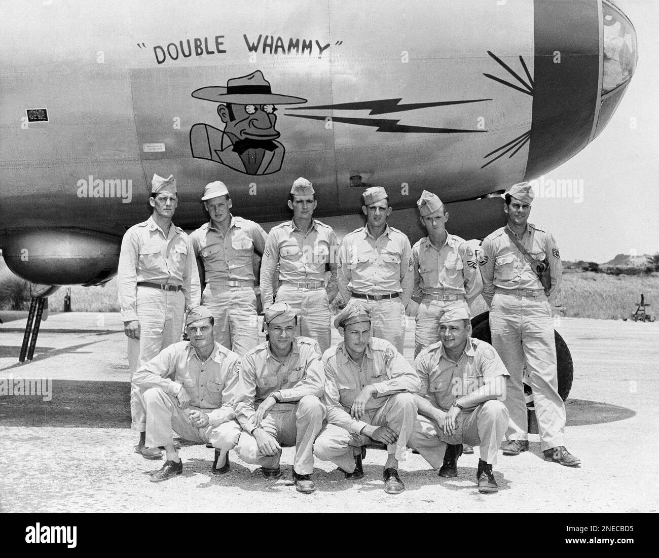Crew members of ?Double Whammy,? described by the air force as first ...
