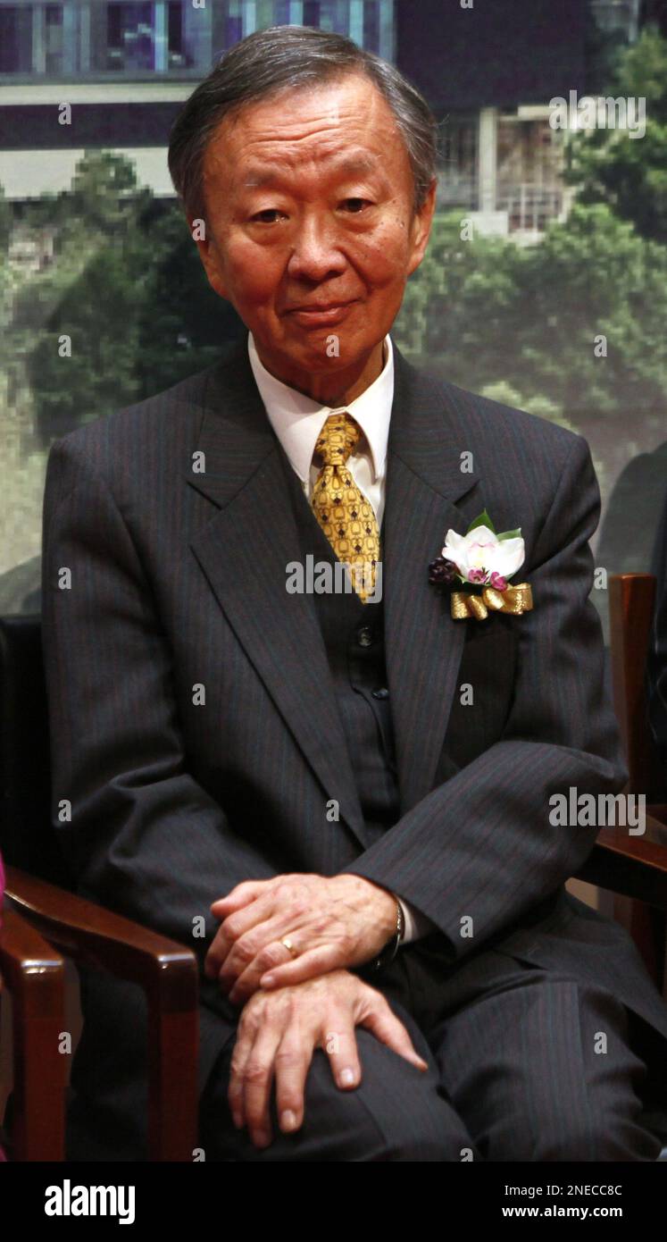 Nobel Prize laureate in Physics Professor Charles K. Kao attend an ...