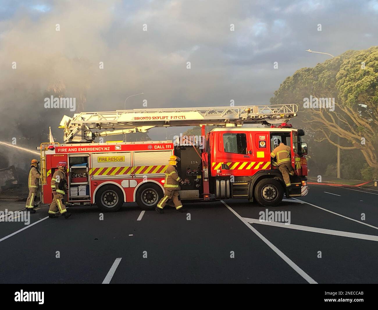 The New Zealand fire and emergency vehicle Stock Photo - Alamy