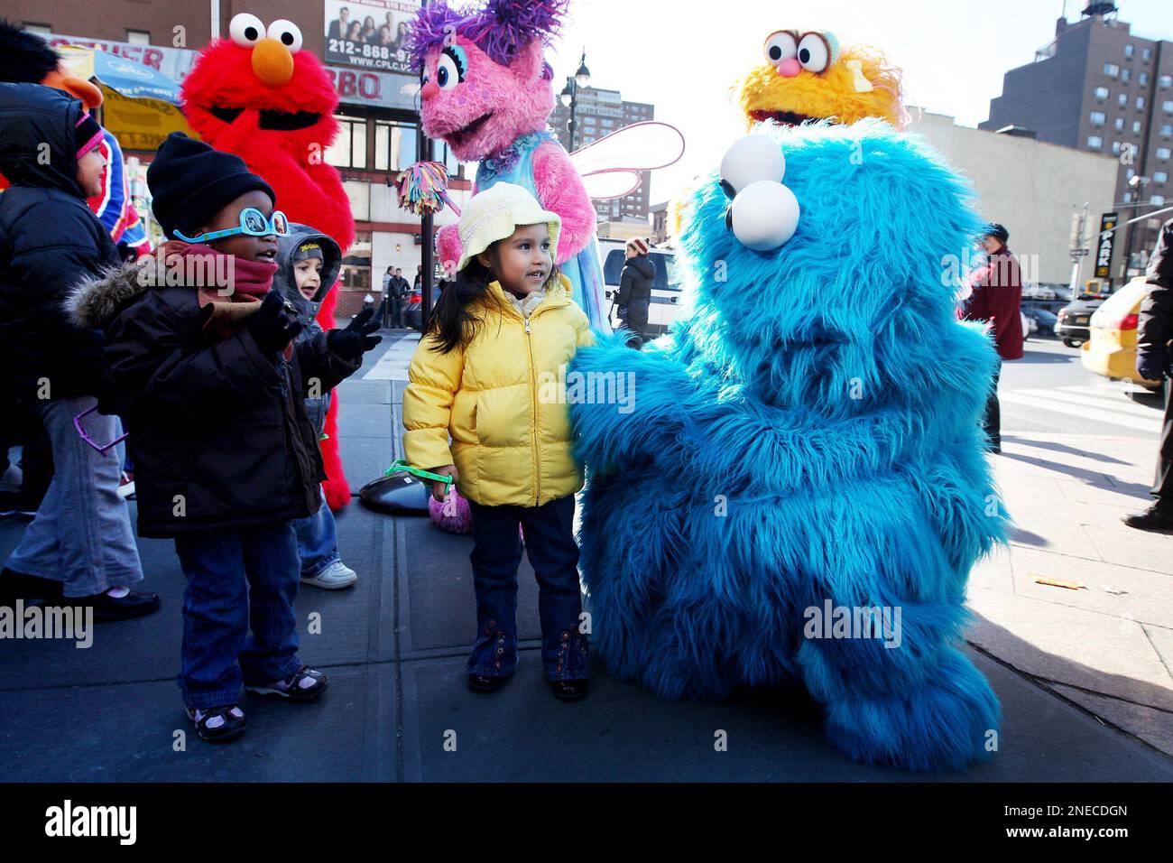 In this photo provided by StarPix, from left to right, Bert and Ernie ...