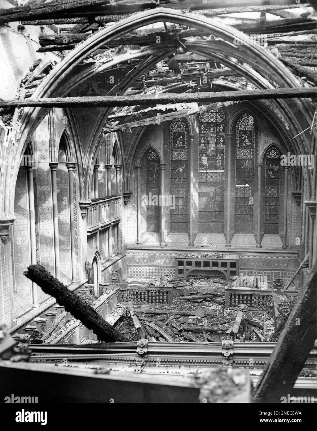 A view of the interior of the chapel of Lambeth Palace in London on May ...