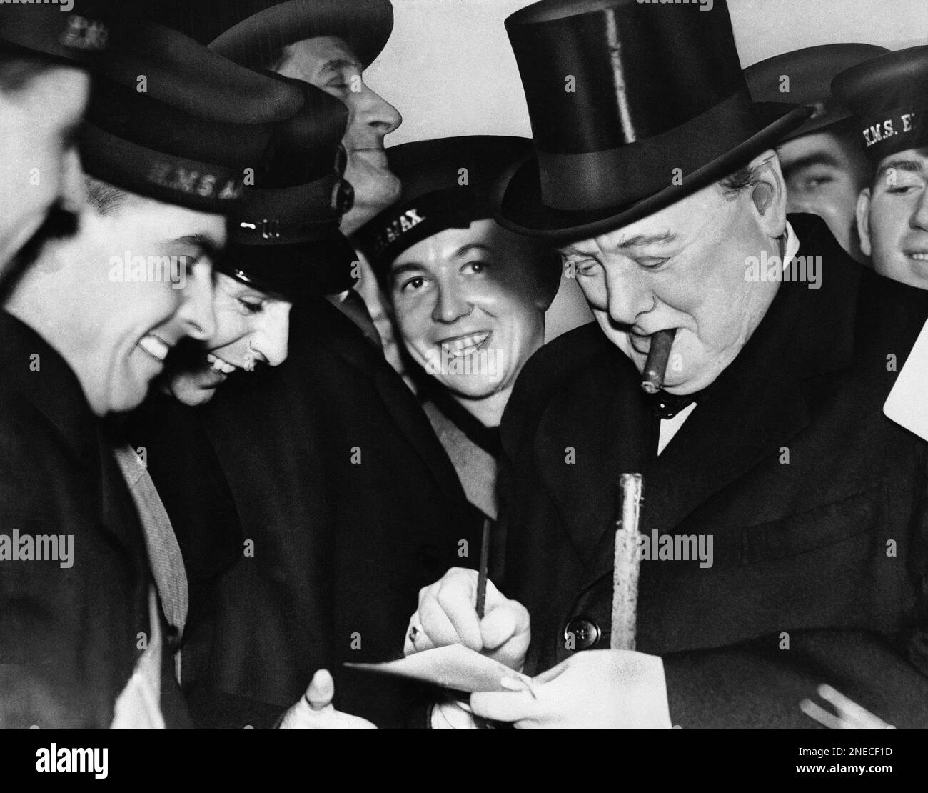 These British sailors seem pretty glad to get an autograph from the ...