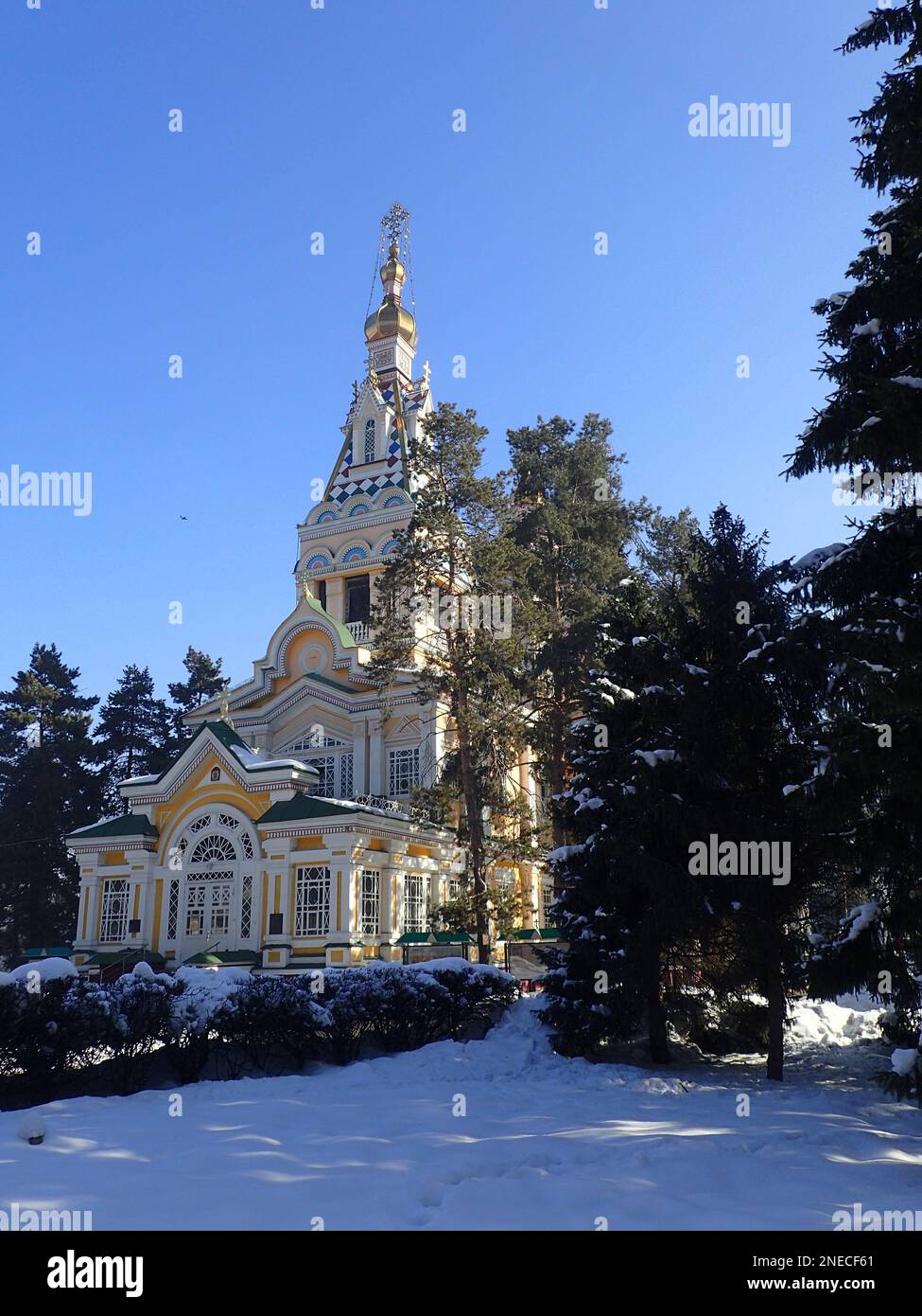 Zenkov Cathedral, Panfilov Park, Almaty, Kazakhstan Stock Photo - Alamy