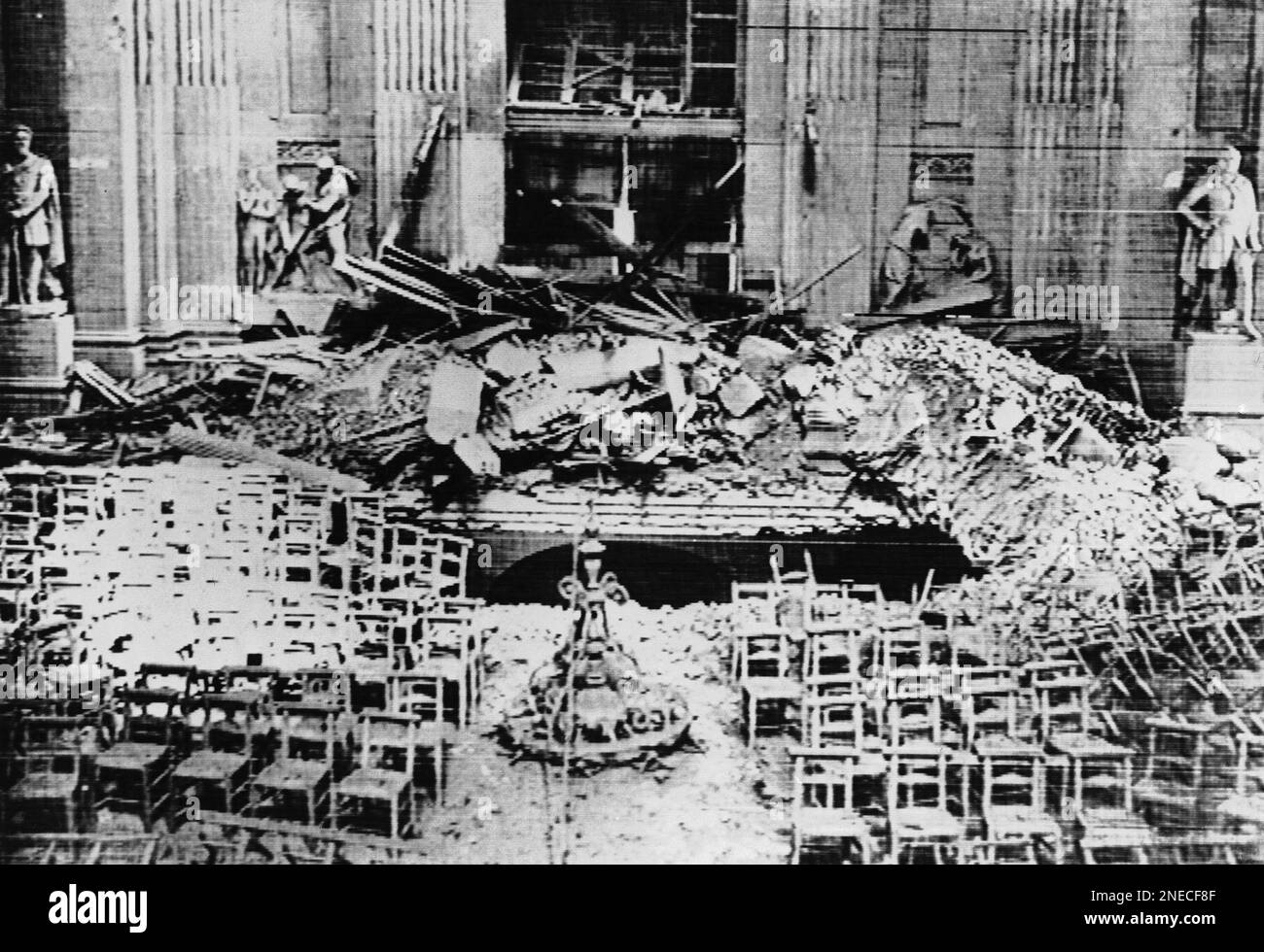 This is a part of the bomb wreckage in the north transept of St. Paul?s ...