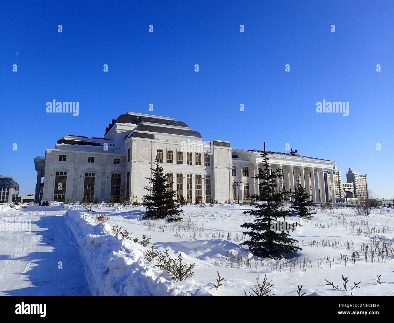 New Opera House in Astana, the captial of Kazakhsan. Taken in winter ...