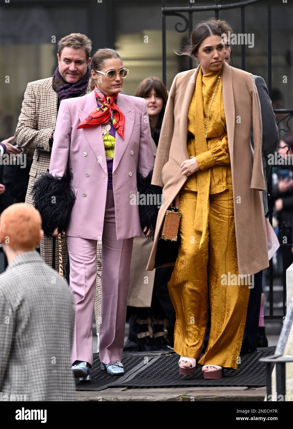 February 16th, 2023, London, UK. Simon Le Bon, Yasmin Le Bon and Amber ...