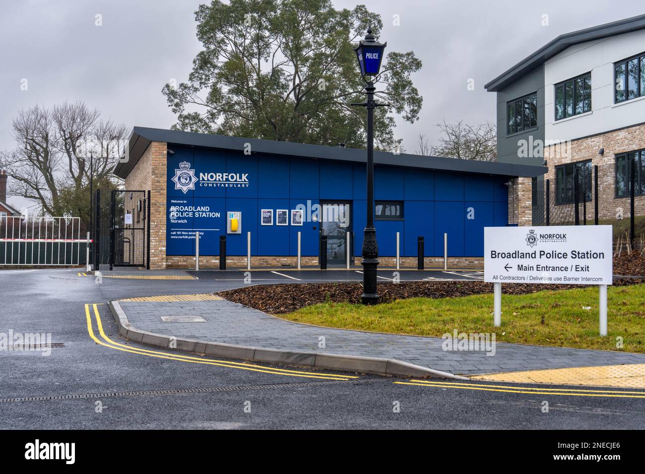 Broadland Police Station on Postwick Hub Norfolk England UK Stock Photo ...